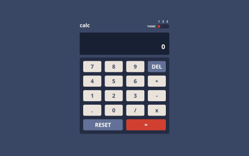 Frontend Mentor | Calculator-app-main coding challenge solution