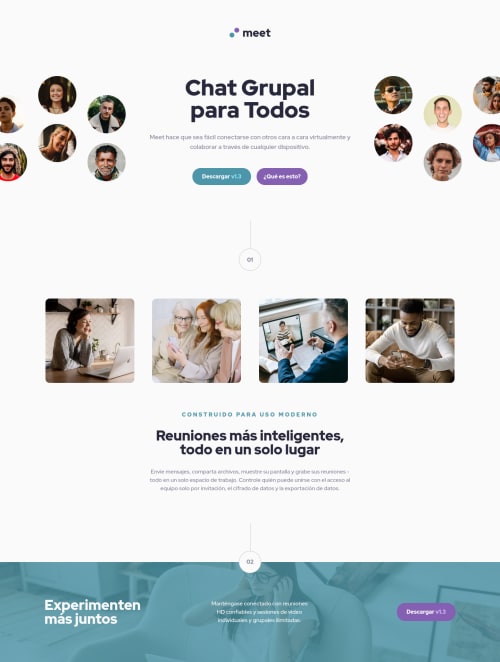 Frontend Mentor | Meet landing page + [TailwindCss] coding challenge solution