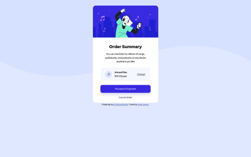 Frontend Mentor Order Summary Css Grid Coding Challenge Solution 2345