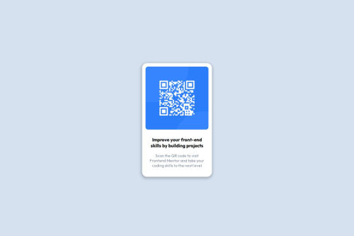 Frontend Mentor | QR code component using semantic HTML and pure CSS ...
