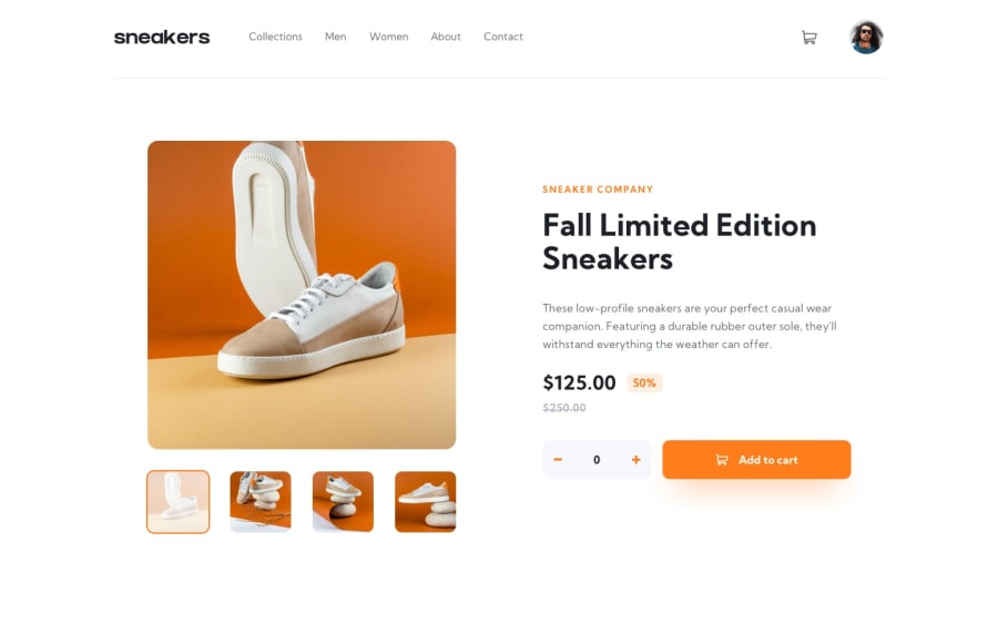 Frontend Mentor Responsive E Commerce Product Page Using Html Css And Javascript Coding