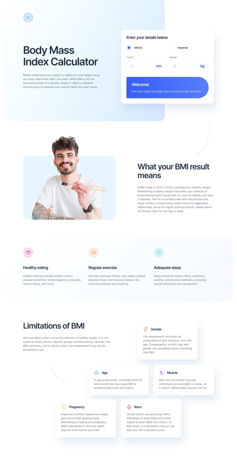 Frontend Mentor Bmi Calculator With Sass Bootstrap Vanilla Js