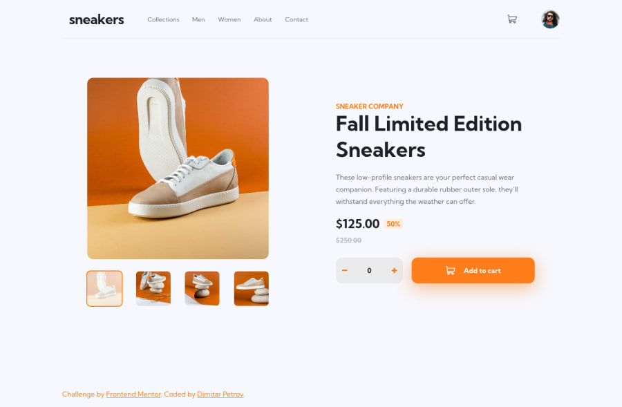Frontend Mentor E Commerce Product Page Challenge Coding Challenge
