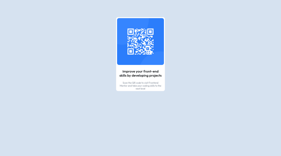 Frontend Mentor | QR code component using CSS grid and flexbox coding challenge solution
