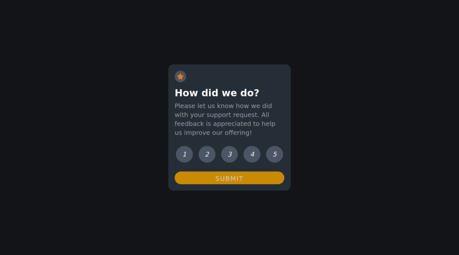 Frontend Mentor Interactive Rating Component With Tailwind Coding