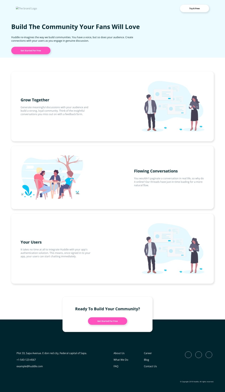 Frontend Mentor Responsive Landing Page Using Css Grid And Flexbox Coding Challenge Solution