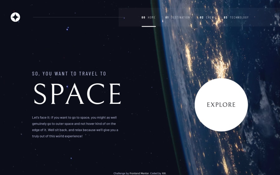 Frontend Mentor Space Tourism Website React React Routerv6 Tailwindcss Vite Framer Coding