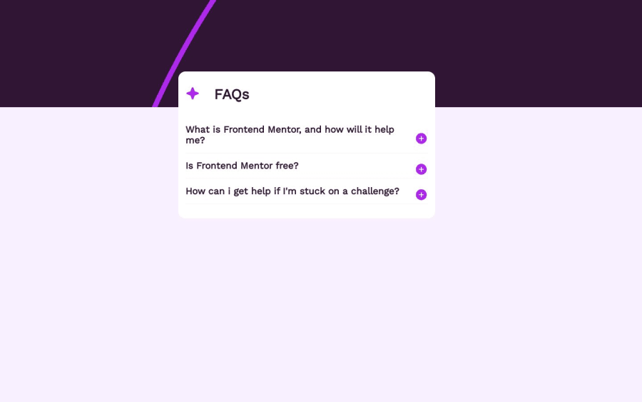 Frontend Mentor Faqs Page Designed With Html Css And Javascript Coding Challenge Solution