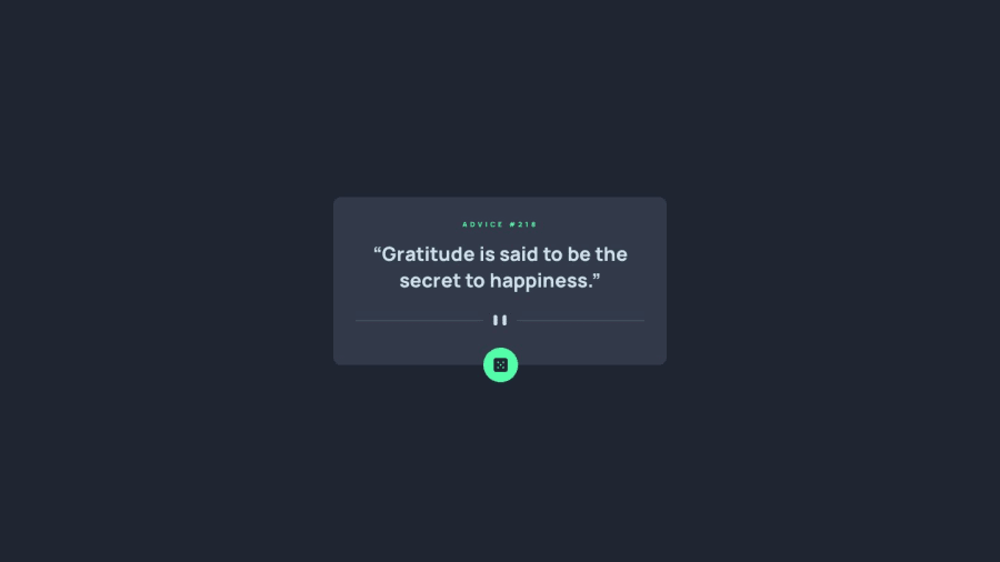 Frontend Mentor Advice Generator App Using Html Css And Js Coding