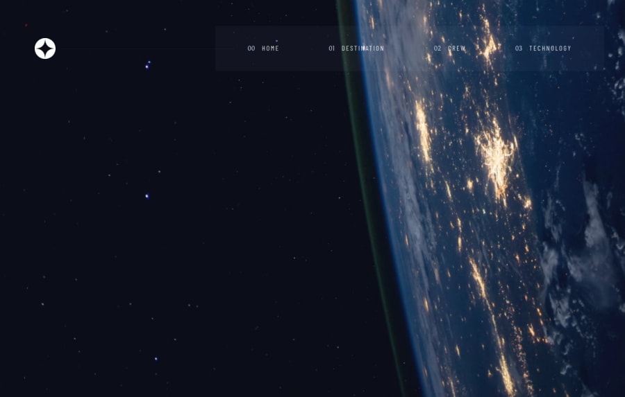 Frontend Mentor Space Tourism Coding Challenge Solution