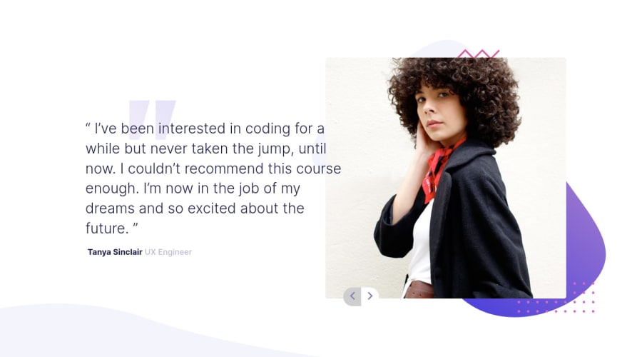 Frontend Mentor Coding Bootcamp Testimonials Slider Using Html Css And Js Coding Challenge