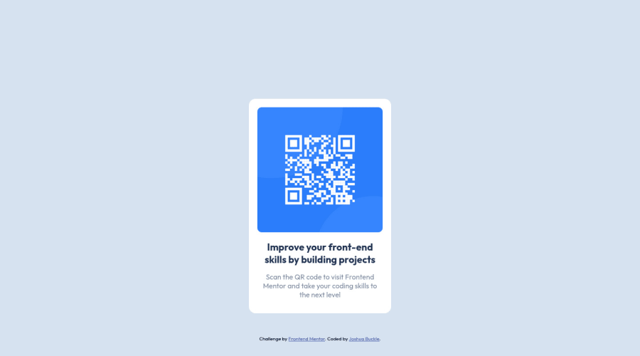 Frontend Mentor Qr Code Using Flexbox Coding Challenge Solution