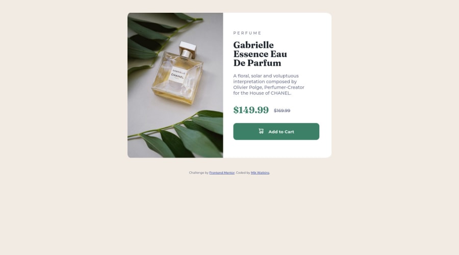 Frontend Mentor | Perfume Product Preview Card Component with HTML and ... Frontend Mentor | Perfume Product Preview Card Component with HTML and ...