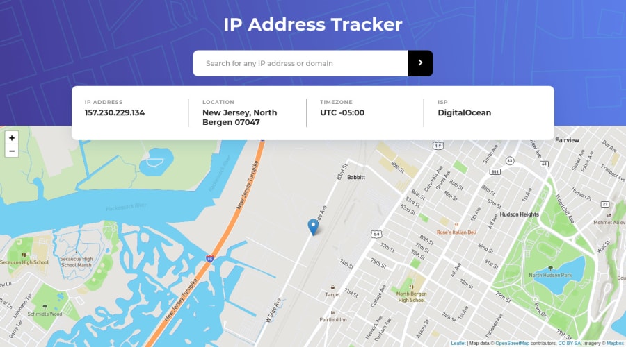 Frontend Mentor Ip Address Tracker React Js Leaflet Mapbox Coding