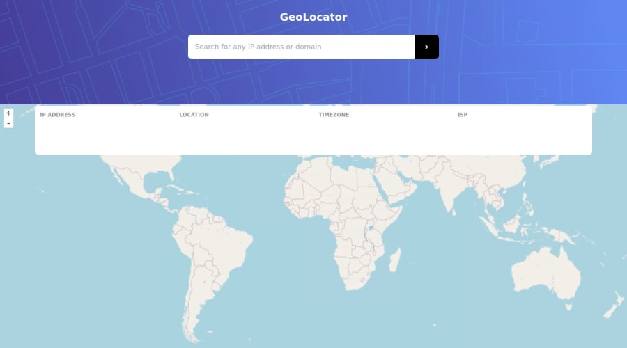 Frontend Mentor Responsive Ip Address Tracker Using Rest Tailwind