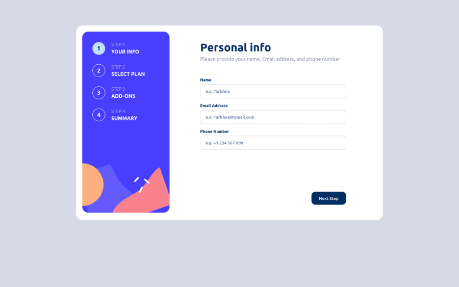 Frontend Mentor Multi Step Form Using Vue Vuex Vuerouter Responsive Grid Flex Coding