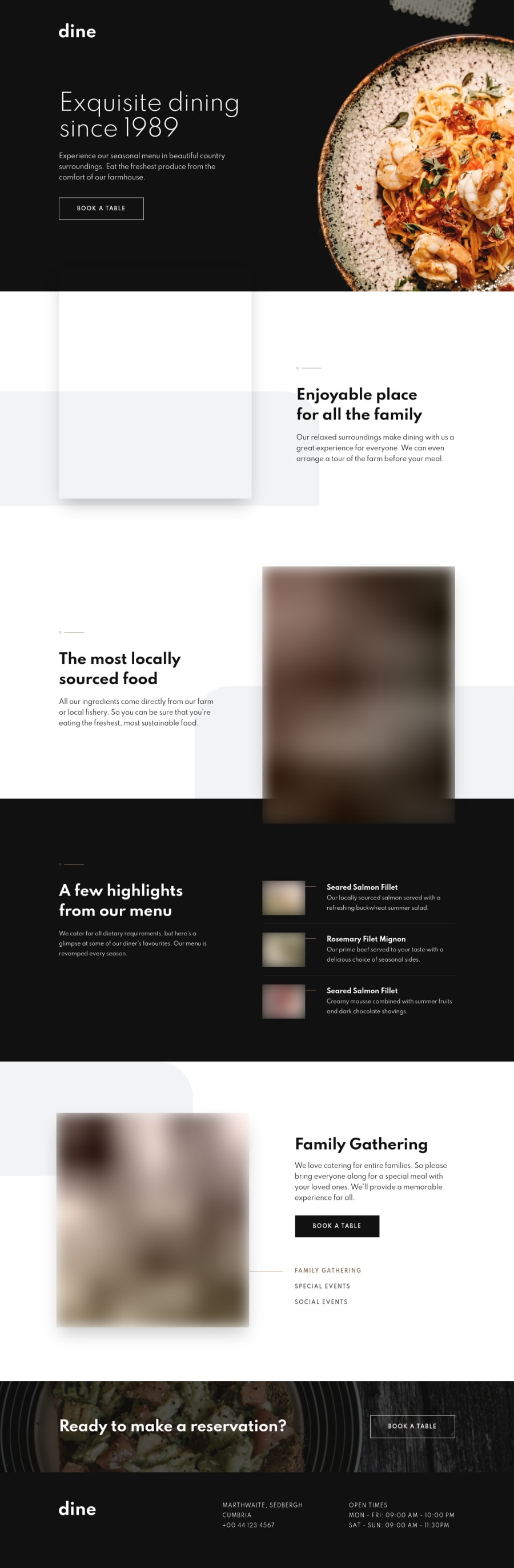 Frontend Mentor Dine Restaurant Website React Next Js Chakra Ui