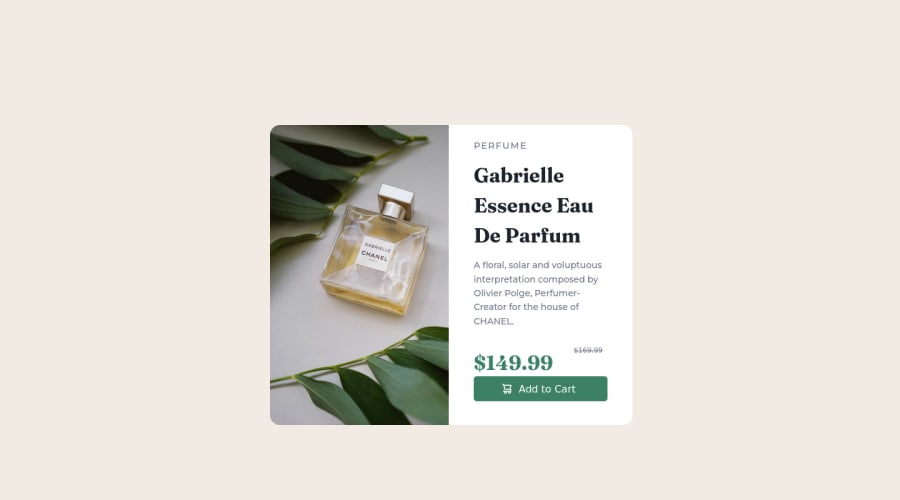 Frontend Mentor | HTML CSS perfume coding challenge solution Frontend Mentor | HTML CSS perfume coding challenge solution