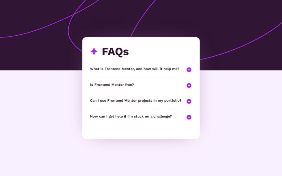 Frontend Mentor Solution To Faq Accordion Using Reactjs Coding