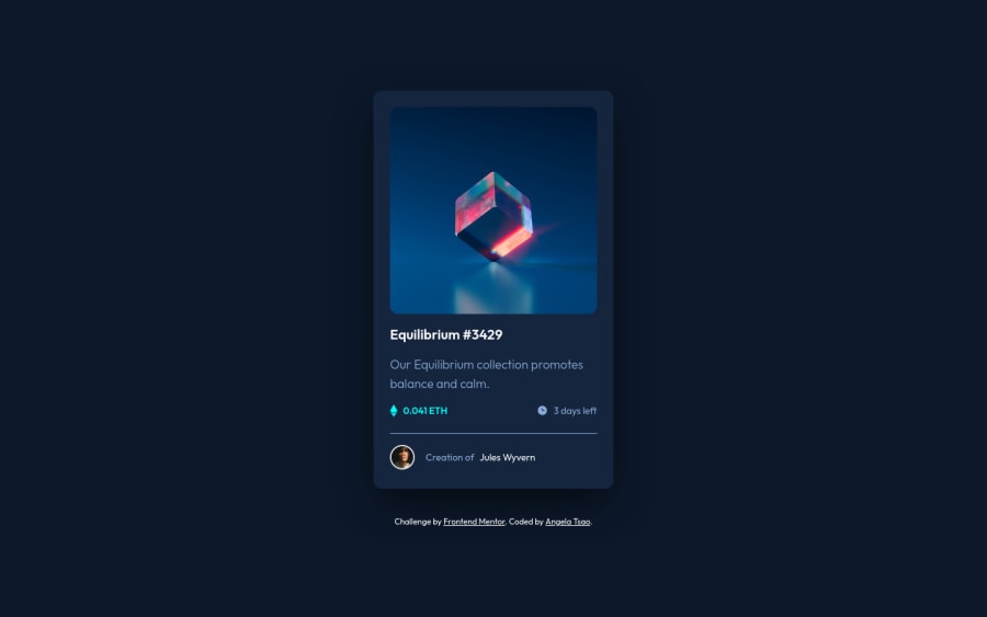 Frontend Mentor Card Component With Tailwind Css Coding Challenge Solution