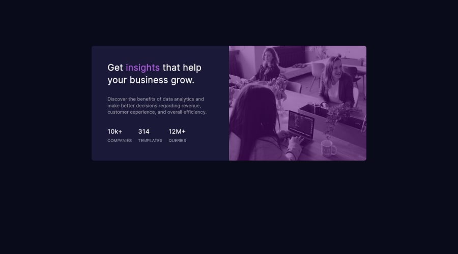 Frontend Mentor Stats Preview Page Using Html And Css Coding Challenge Solution