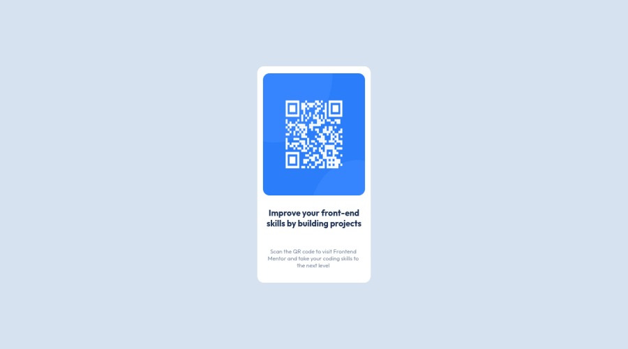 Frontend Mentor Qrcode Coding Challenge Solution