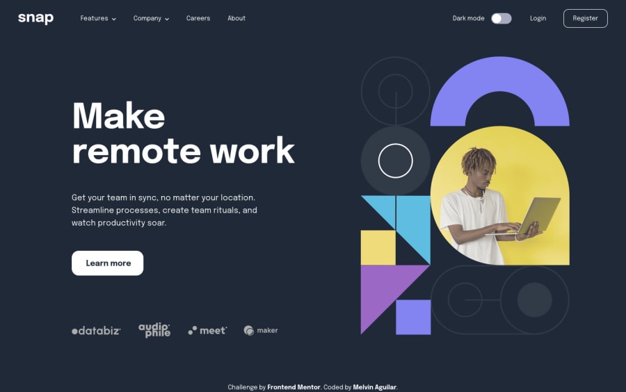 Frontend Mentor Intro Section With Dropdown Navigation React
