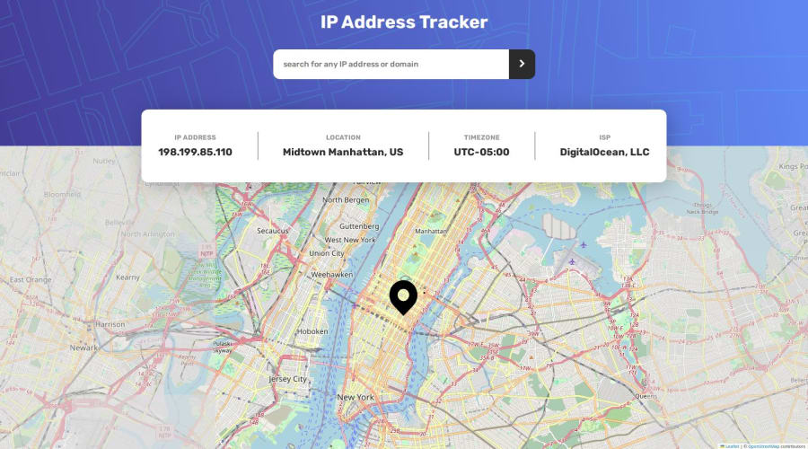 Frontend Mentor Ip Address Tracker Coding Challenge Solution