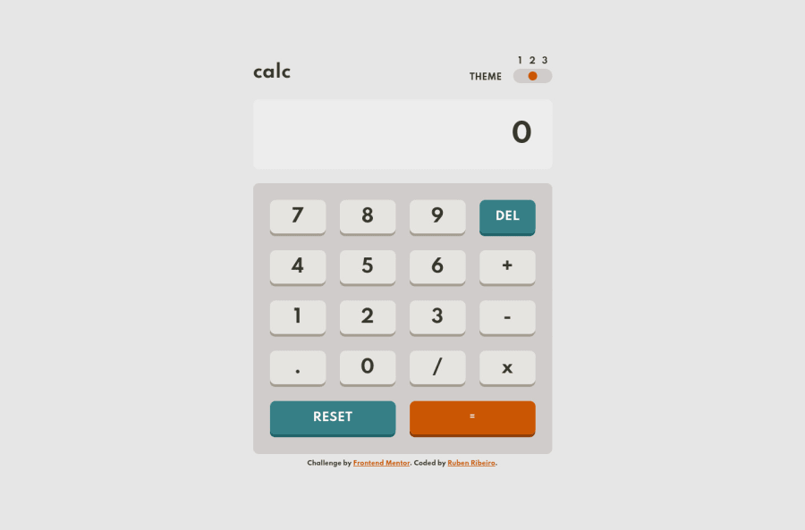 Frontend Mentor Responsive Calculator App Using Flexbox And Css Grid Coding Challenge Solution
