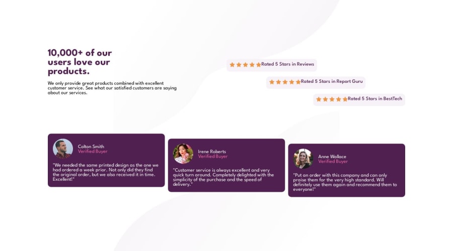 Frontend Mentor | social-proof-section-master coding challenge solution Frontend Mentor | social-proof-section-master coding challenge solution