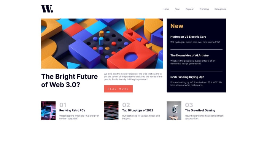 Frontend Mentor Responsive Layout Using Css Grid And Flexbox Coding Challenge Solution