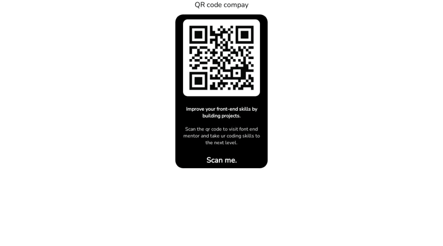Frontend Mentor Qr Code Using Div Containers Coded With Html And Css Coding Challenge Solution