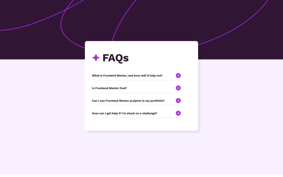 Frontend Mentor Responsive Faq Accordion Using React Coding Challenge