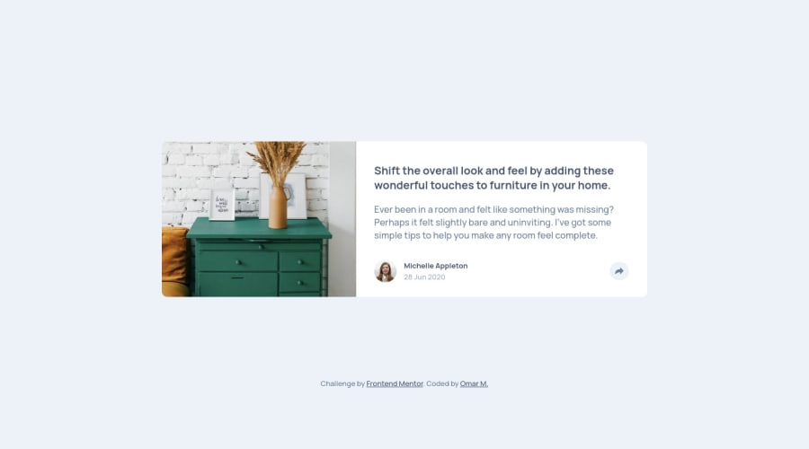 Frontend Mentor Responsive Article Preview Component Using Tailwindcss And React Coding