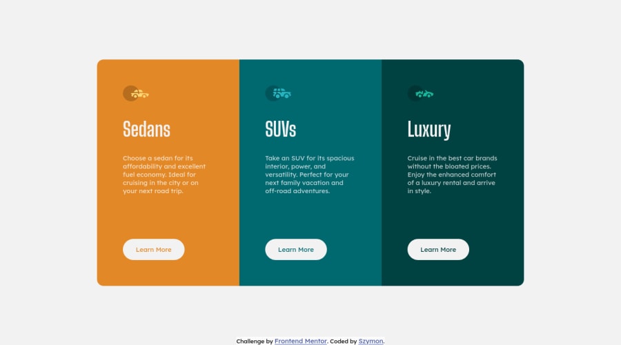 Frontend Mentor 3 Column Preview Card With Css Flexbox Coding Challenge Solution