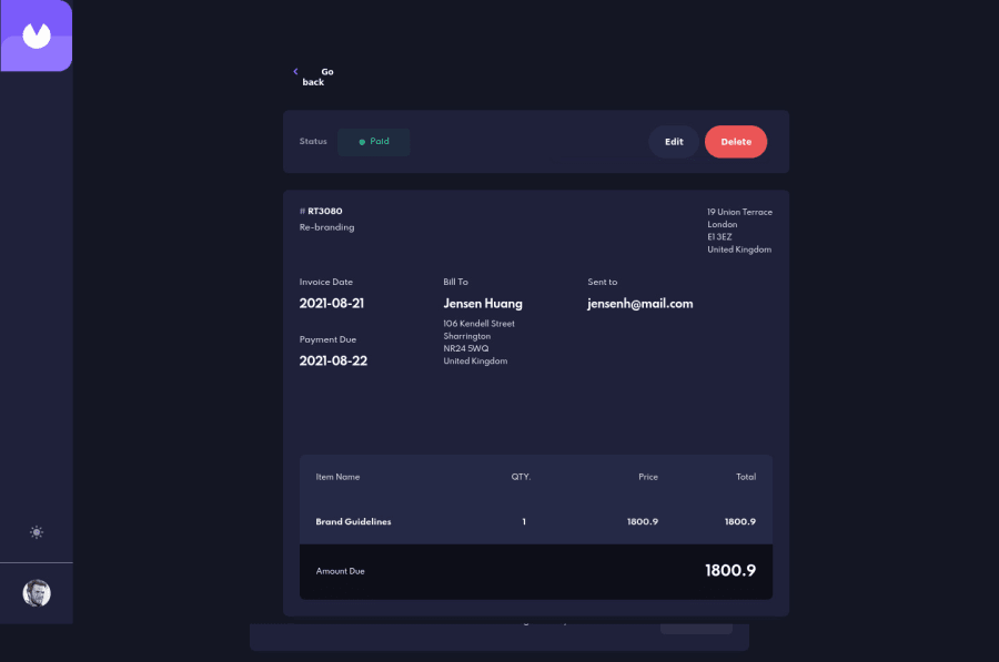 Frontend Mentor Invoice App Using React Redux Toolkitreact Hook Formand Scss Modules Coding