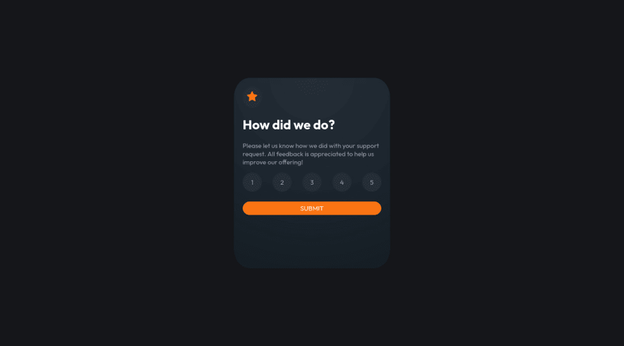 Frontend Mentor Interactive Rating Component Using Flexbox And Js Dom Manipulation Coding