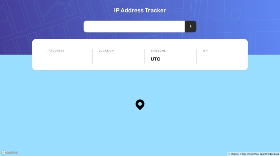 Frontend Mentor Ip Tracker App With Mapbox Api On Vue Coding Challenge Solution