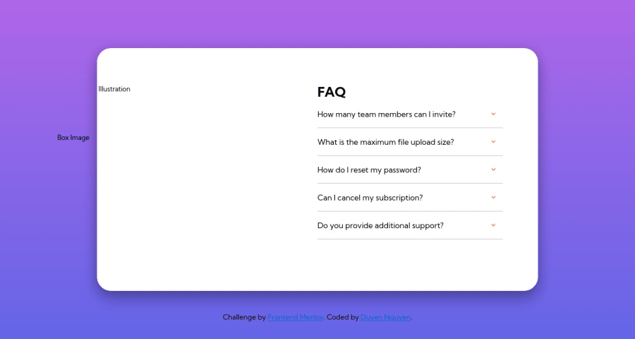 Frontend Mentor Faq Accordion Card Using Flexbox Coding Challenge