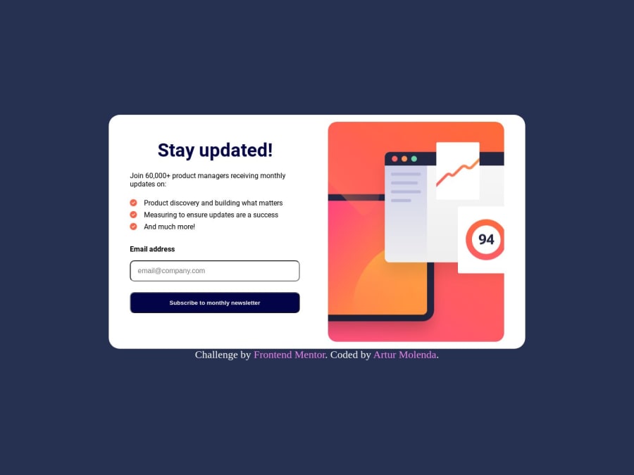 Frontend Mentor Responsive Web Html Css Javascript Coding Challenge Solution