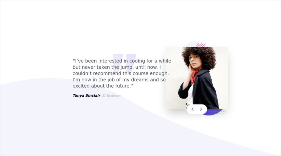 Frontend Mentor Coding Bootcamp Testimonials Slider Using React