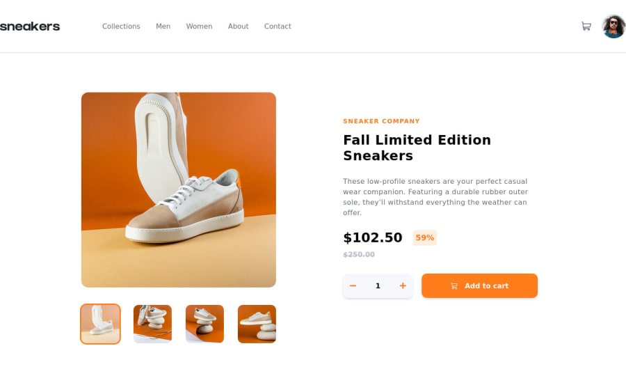 Frontend Mentor Responsive Ecommerce Product Page With Reactjs Coding Challenge Solution