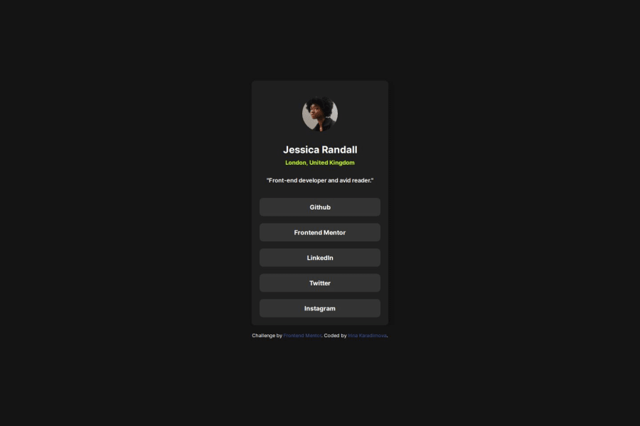 Frontend Mentor Responsive Social Media Profile Using Css And Html Coding Challenge Solution