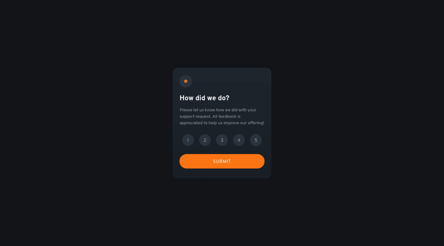 Frontend Mentor Responsive Interactive Rating Component With Flexbox And Vanilla Js Coding