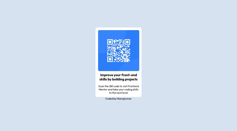 Frontend Mentor Qr Component Using Html Css Coding Challenge Solution