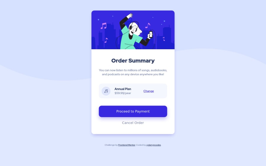 Frontend Mentor Order Summary Component Html Scss Flexbox And Grid Coding Challenge Solution