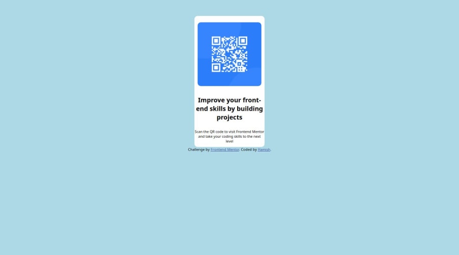 Frontend Mentor Qr Code Challenge Using Html And Css Coding Challenge Solution