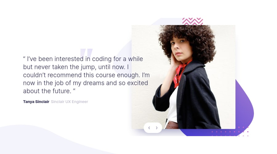 Frontend Mentor Coding Bootcamp Slider Coding Challenge Solution
