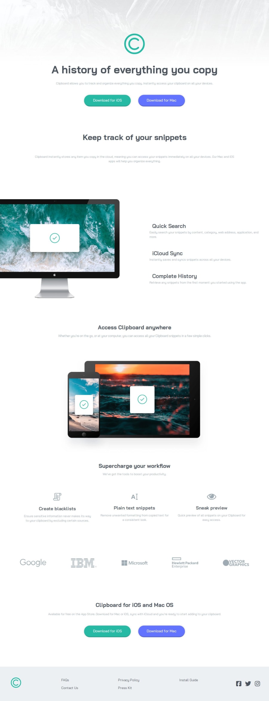 Frontend Mentor Clipboard Landing Page Master Coding Challenge Solution