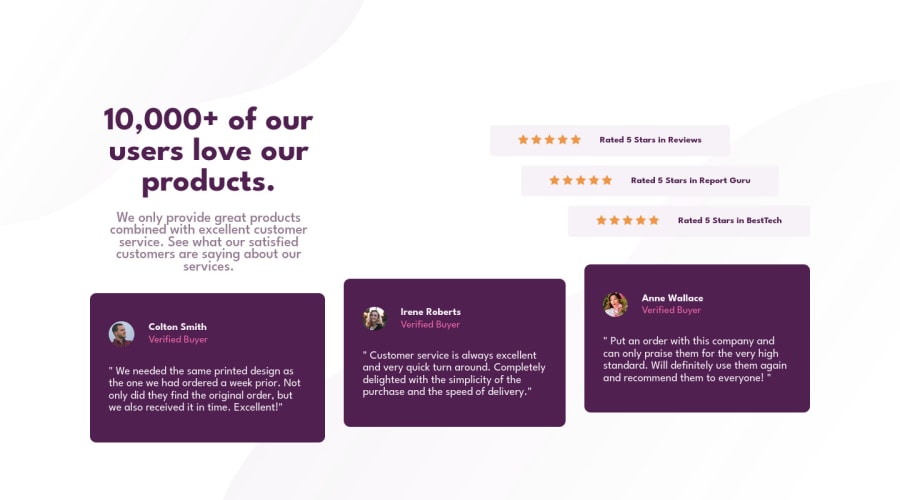 Frontend Mentor Responsive Social Proof Section Using Css Flexbox